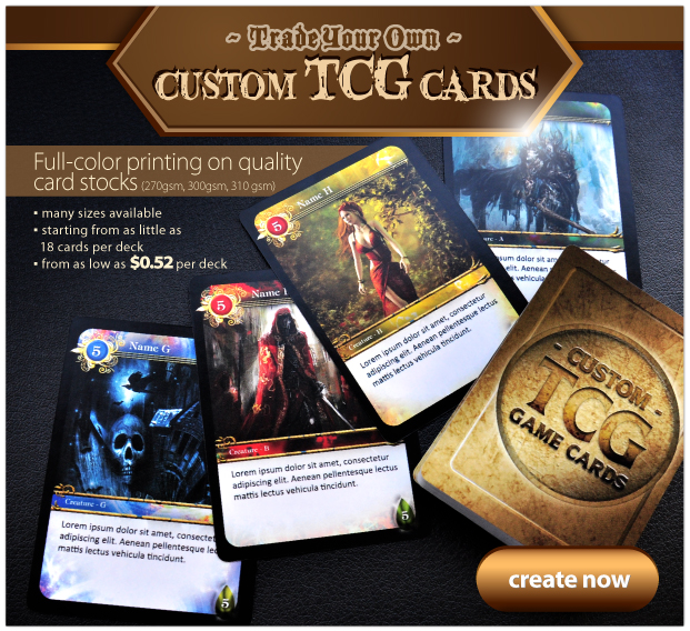 Trade Your Own Custom TCG Cards
