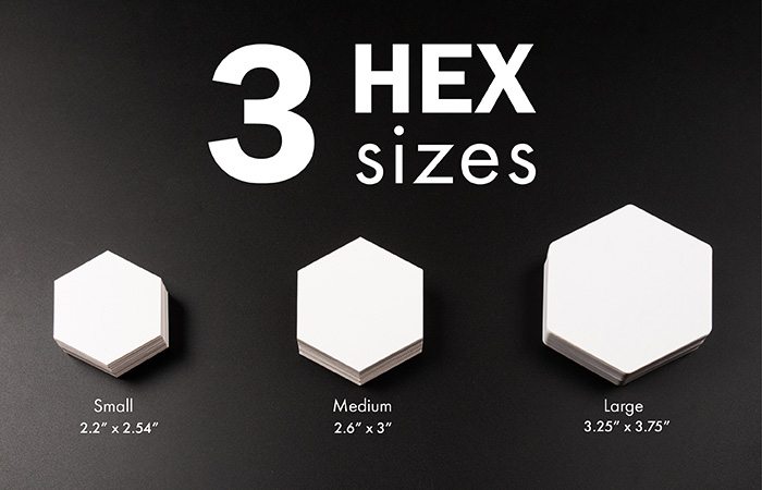 3 Hex Sizes
