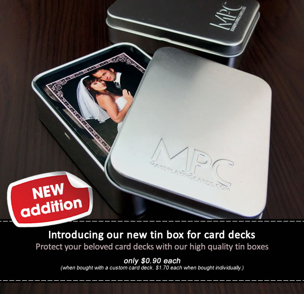 Tin Box For Playing Cards